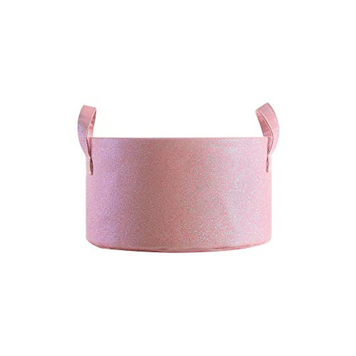 Urban Shop Glitter Storage Bin, Set of 3, Blush