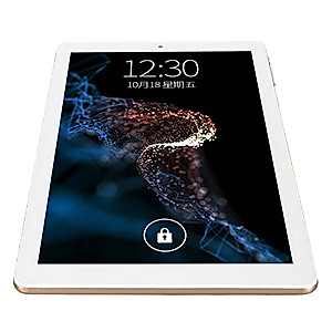 Akozon 10.1 Inch Tablet Gold 6GB RAM 128GB ROM Octa Core 2.5Ghz CPU 13MP Camera 8800mAh HD Tablet for Home Office 100240V US Plug Tablets (US Plug 100‑240V)