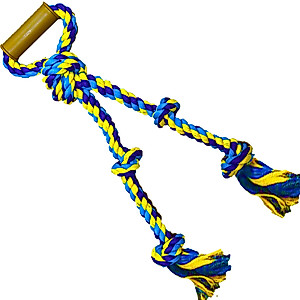 Fejapa Large Dog Rope Toys for Aggressive Chewers Pitbull Tug of War Rope Interactive Heavy Duty Outdoor Medium Large Breed XL Dog Chew Rope Strong Durable Dog Tug Toys Tough Pull Rope with Handle