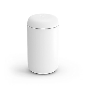 Fellow 16 oz Carter Wide Travel Mug - Wide Mouth Vacuum-Insulated Stainless Steel - Tea and Coffee Tumbler - Travel Coffee Mug with Ceramic Interior - Matte White