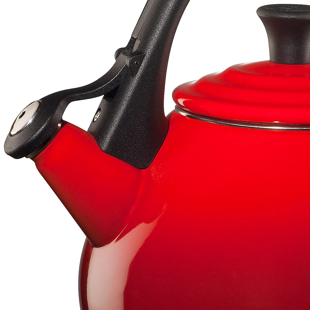 Le Creuset Enamel On Steel Oolong Tea Kettle, 1.6 qt., Cerise