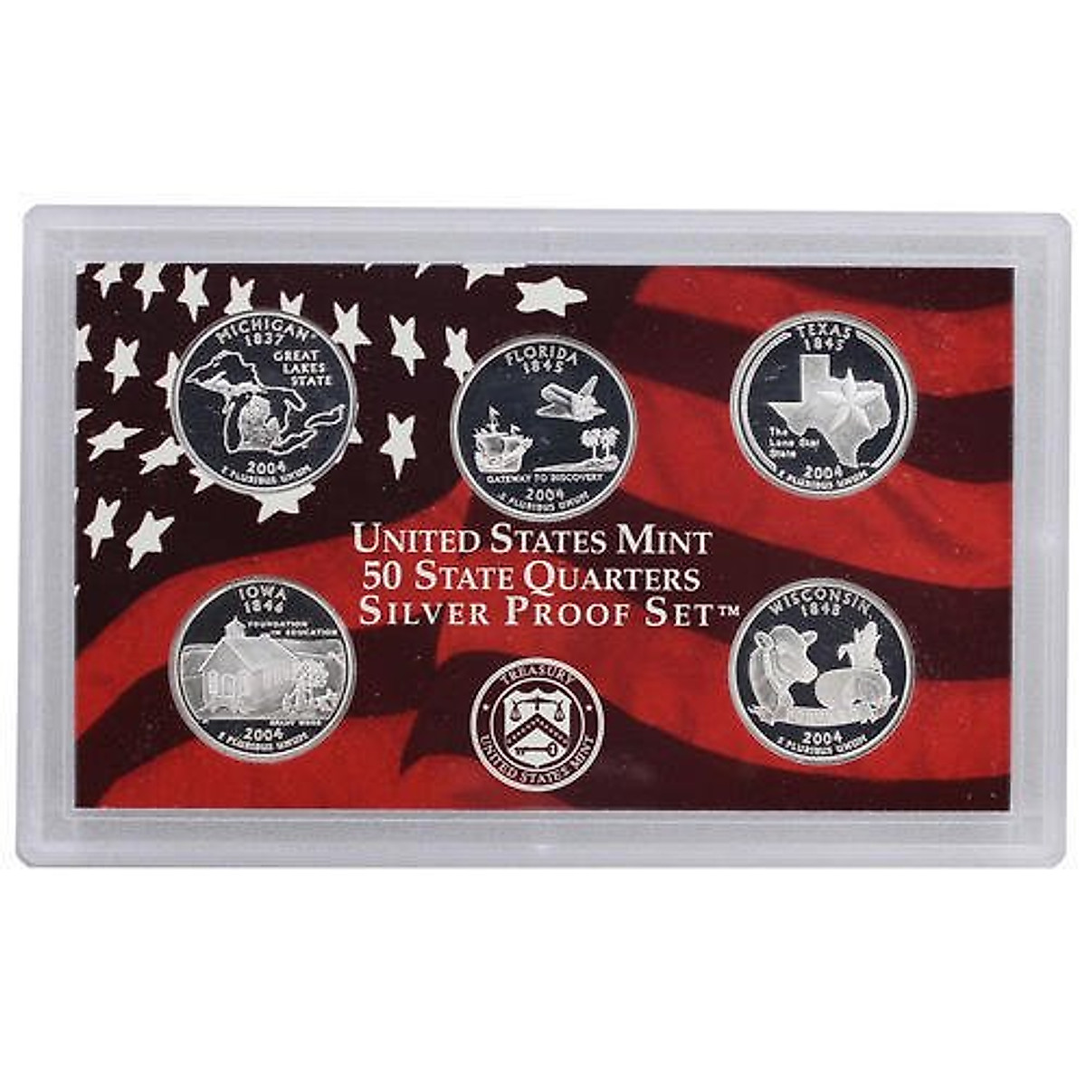 1999 No Mint Mark - 2008 Silver Proof State Quarter Run 90% Silver No Boxes or COAs 50 Coins (1/4) Seller Gem Deep Cameo