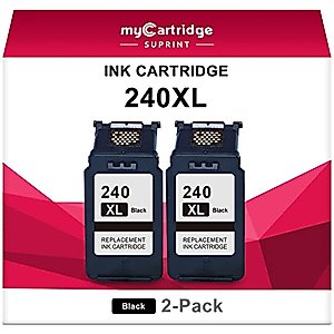 MYCARTRIDGE SUPRINT 240XL Black Ink Cartridge Remanufactured Ink Cartridge Replacement for Canon PG-240 XL 240XL PG240XL for PIXMA MG3620 MG3600 MG3520 MG3222 TS5120 TS5100 MX472 Printer 240 XL Black