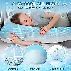 Pregnancy Pillows, U Shaped Full Body Pillow with Washable Velvet Cover, 55 Inch Maternity Pregnancy Pillows for Sleeping, Support for Back, HIPS, Legs, Belly for Pregnant Women (Light Gray)