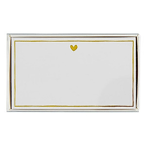 Santa Barbara Design Studio Place Cards Gold Foil Party Tabletop Décor Food Identifying or Name Card Set, 36-Count, Gold Heart