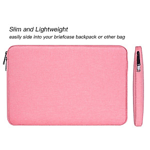 15.6 Inch Laptop Sleeve Case for Lenovo IdeaPad 3 3i/Lenovo ThinkPad E15/ Legion/Yoga 7i 16 inch/Flex 5, LG Gram 16", Dell HP Asus Acer Chromebook with Small Case, Pink