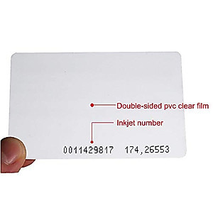 Meikuler 125Khz RFID Proximity Cards, 0.8mm ID Card for Door Entry Access Control System and Attendance, Read only (30)