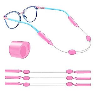 ANYGIFT Glasses Strap for Kids(10inch) 3 PCS Toddler Eyeglass Strap Sports Strap for Glasses Anti Slip Child Sunglass Strap