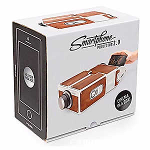Mini Portable Projector Smart Phone Projector 2.0 Mobile Phone Projection for Home Audio & Video Projector(Brown)