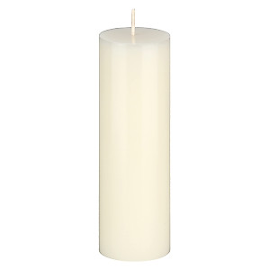 Mega Candles 1 pc Unscented Ivory Round Pillar Candle, Hand Poured Premium Wax Candles 2 Inch x 6 Inch, Home Décor, Wedding Receptions, Baby Showers, Birthdays, Celebrations, Party Favors & More