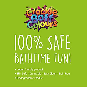 Zimpli Kids Crackle Baff Colours, 6 Bath Pack, Magically Makes Your Water Crackle, Pop & Change Colour, Multi-Sensory Play Activity, Educational & Learning Toy, Ideal Pocket Money Gift
