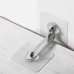 Tighall 6PCS Strong Adhesive Adjustable Furniture Wall Anchors No Drill, Cabinet Anti Tip Kit for Baby Proofing, 0~2inch Adjustable Distance