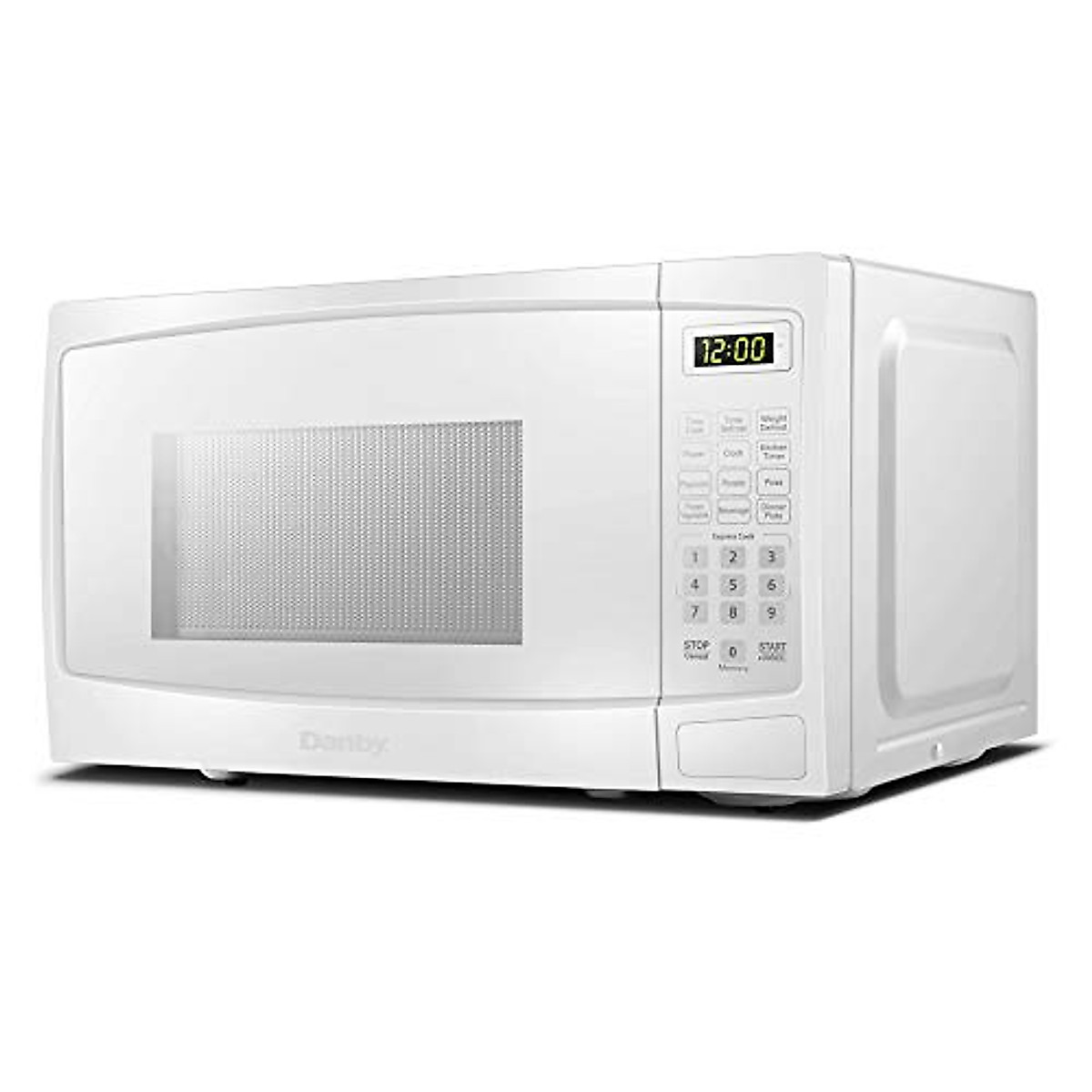 Danby DBMW1120BWW 1.1 Cu.Ft. Countertop Microwave In White - 1000 Watts, Family Size Microwave With Push Button Door