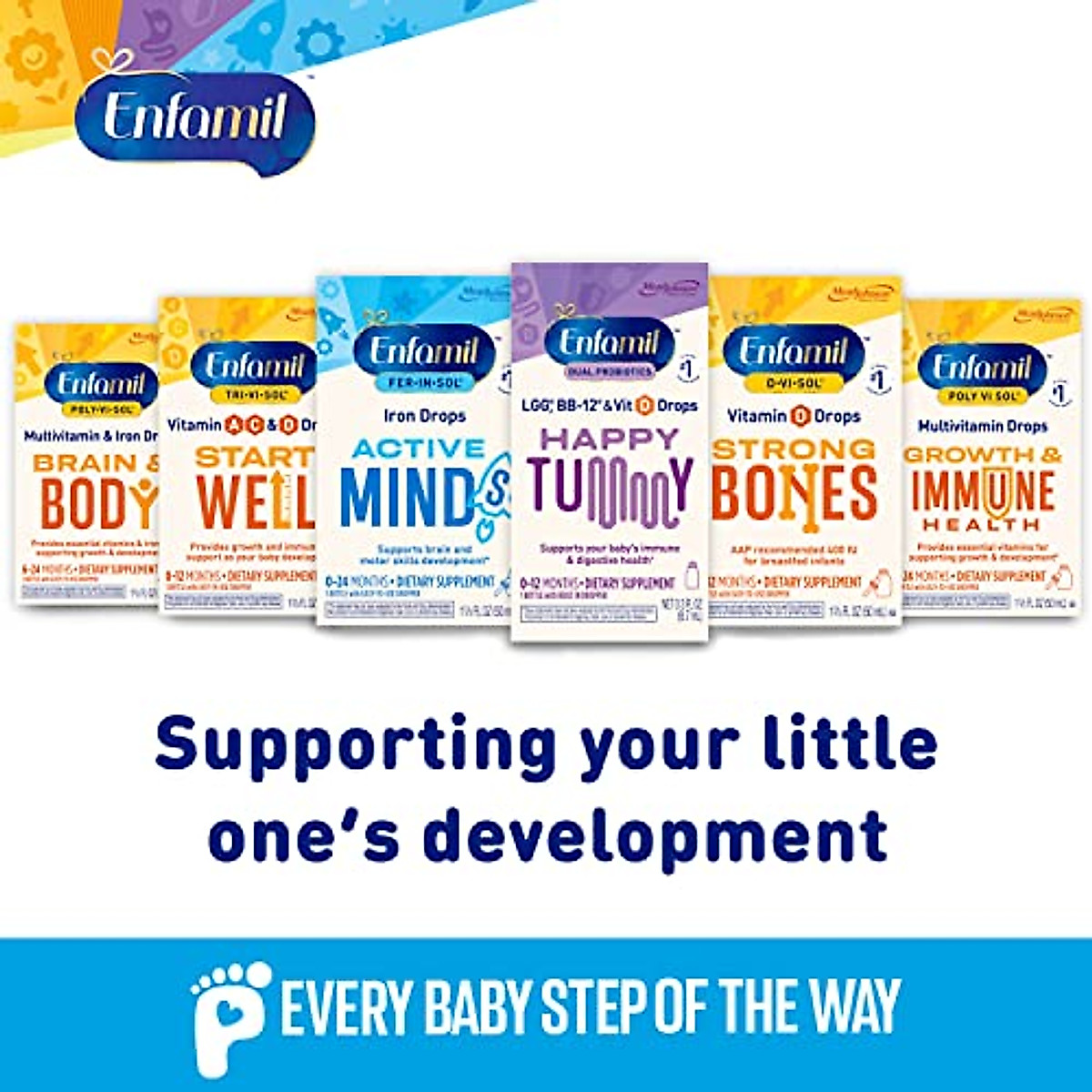 Enfamil Breastfed Infant Probiotics & Vitamin D Dual Probiotics, 8.7mL