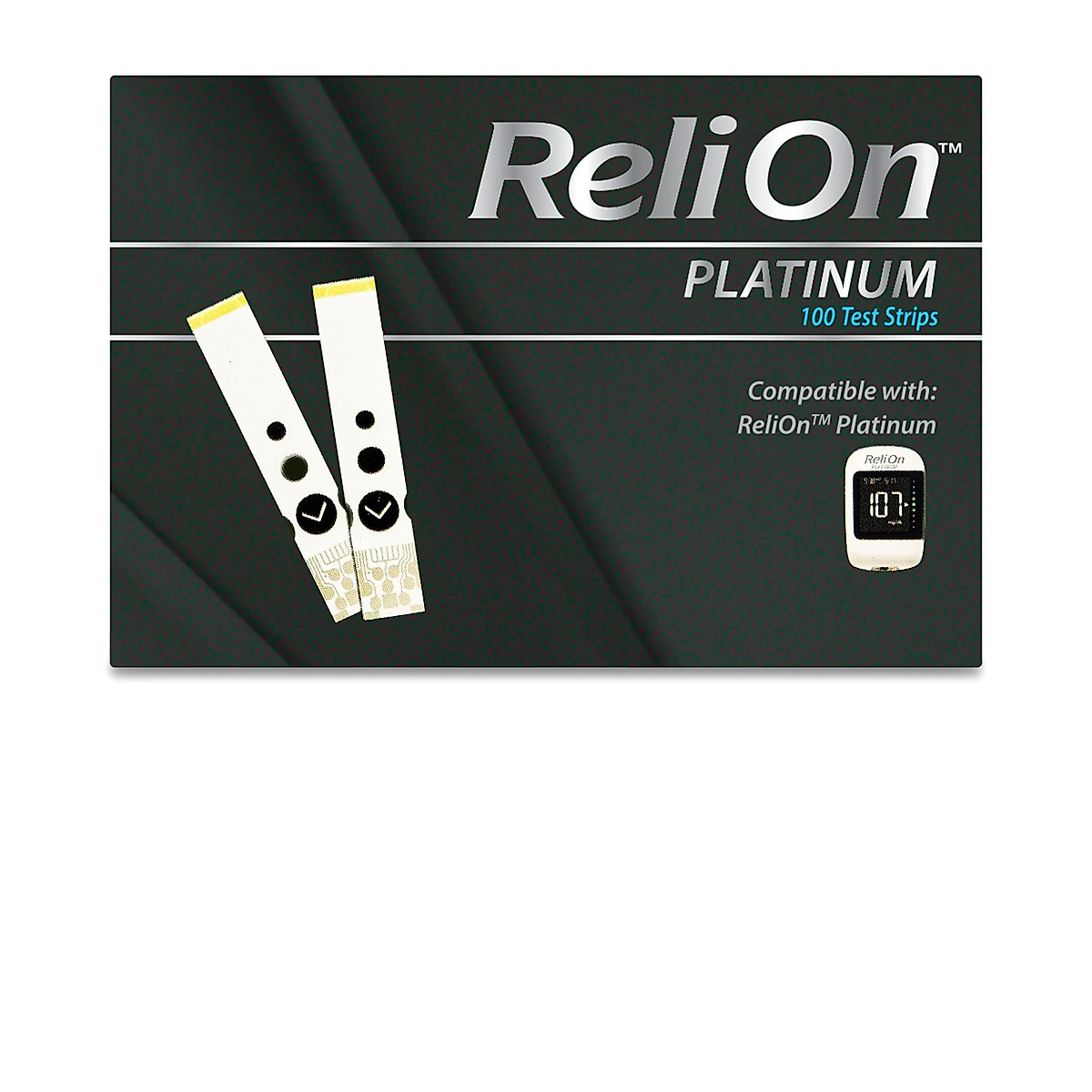 Blood Glucose Test Strips, 100 Count | Ideal for Glucose Monitor Kit, Glucose Level Testing | Reliable Readings | Accurate & Easy to Use | High Accuracy Strips