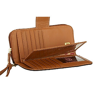 Stone Mountain Cornwall Leather Checkbook Wallet Black/Tan