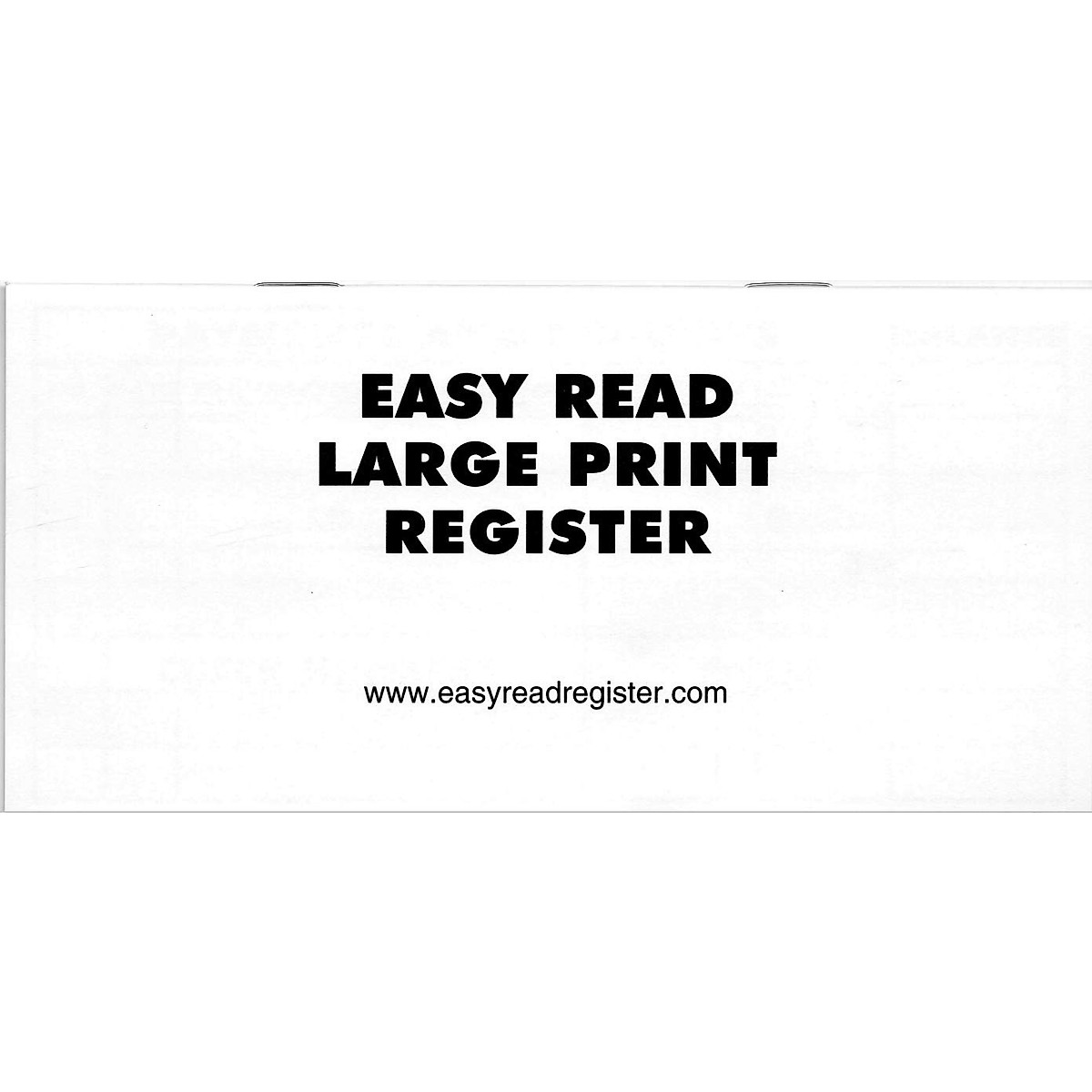 10 Large Print Low Vision Checkbook Transaction Registers White