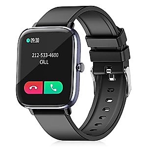 SOUYIE 2022 Smart Watch with Bluetooth Call for Men Women, IP67 Waterproof Fitness Tracker with 1.7" HD Display Blood Pressure Heart Rate Temperature Sleep Monitor for Android and iOS Phones