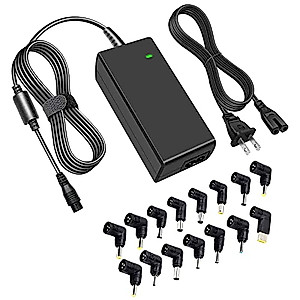 TKDY 90W Laptop Charger Power Cord, fit for DC 19V 19.5V 20V 18.5V 15V 16V Computer, for HP Dell Acer Toshiba IBM Lenovo Asus Gateway Samsung Fujitsu Notebook PC AC Adapter.