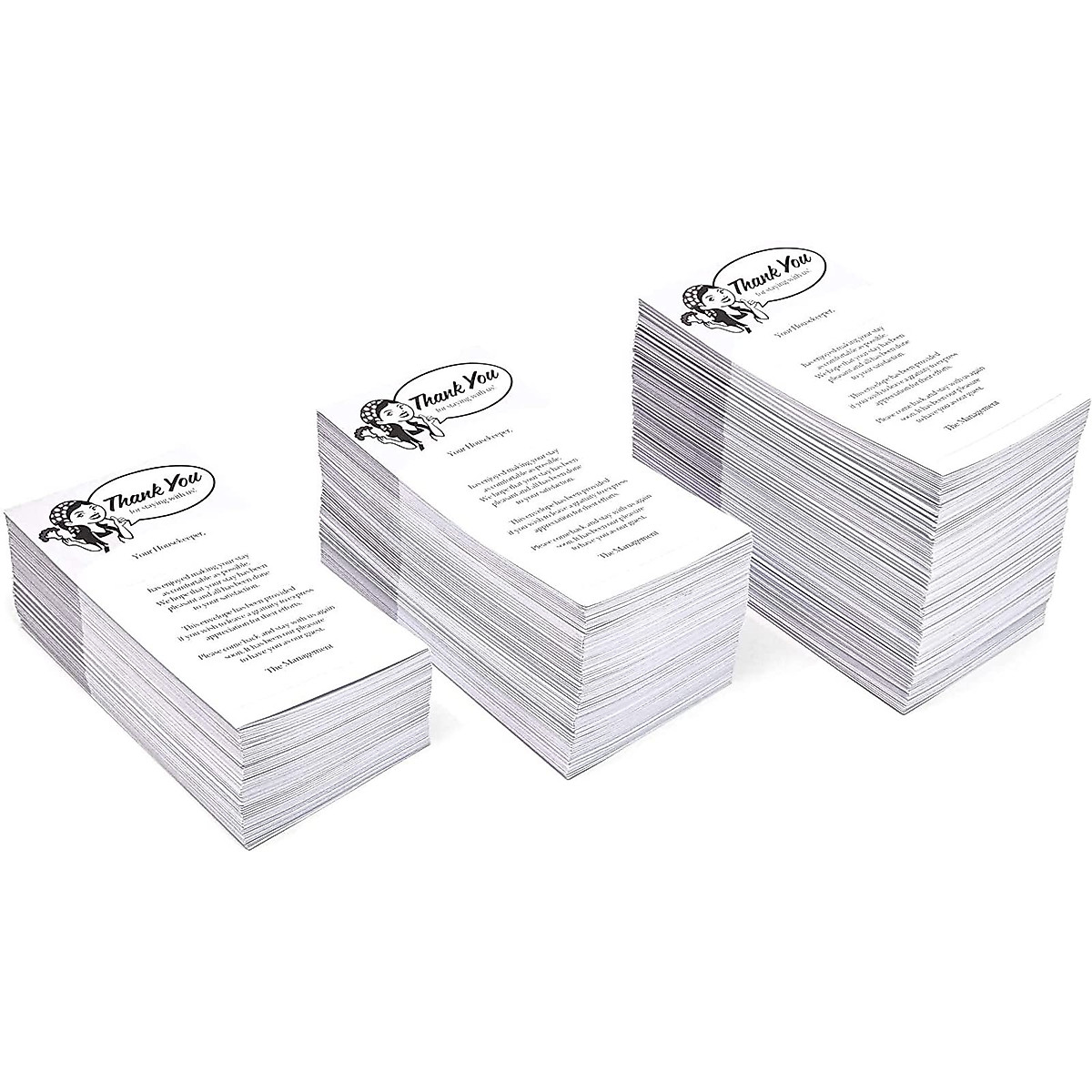 Juvale 500 Pack Housekeeping Tip Envelopes Bulk, Thank You Envelopes for Cash, Coins, Gratuity for Hotel (3.5x6.5 in)