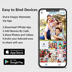 FULLJA 10 inch WIFI Digital Picture Frame Touch Screen IPS HD Display, Smart Digital Photo Frame, 16GB Storage, Auto-Rotate, Motion Sensor, Share Photos and Videos via iOS or Android App, Email, Cloud