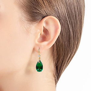Austrian Crystal Teardrop Dangle Drop Earrings for Women