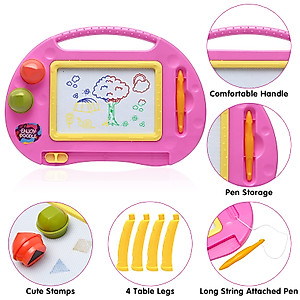 Toys for Girls,Toys for 2-3 Year Old Girls,1 Year Old Girl Gifts Kids Toys Magnetic Drawing Board Detachable Legs Doodle Board,Etch Table Sketch Pad,Learning Toddlers Toys for 2 3 4 Girls Boys