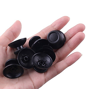 Mekela 5 Pairs Thumbsticks with Cross Screwdriver, Replacement Joystick Thumb Stick for PlayStation 4 PS4 Controller Gamepad （Black）
