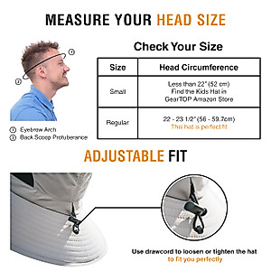 GearTOP Sun Hats Men & Women Bucket Hats for Men with Detachable Flaps and Face & Neck Cover Fishing Hat Men Safari Hat Mens Sun Hat Boonie Hat Hiking Hat Women Mens Beach Hat Wide Brim Hat Men UPF50+