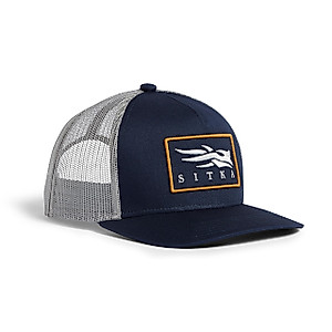 SITKA Gear Men's Icon Patch Hi Pro Trucker Cap, One Size Fits All, Eclipse