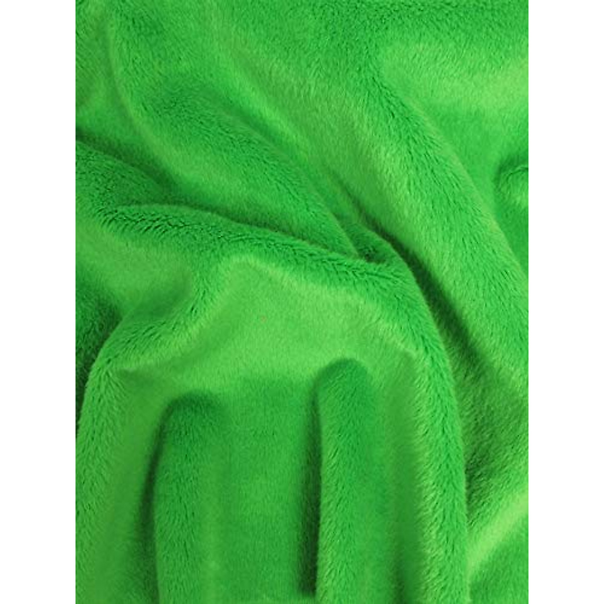 Solid Soft Minky Fabric Hug-Z™ by The Yard DIY Baby Blankets Decor Clothing Snuggle (Kelly Green)