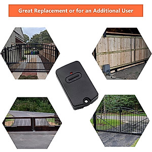 RB741 for Mighty Mule Gate Opener Remote, 318MHZ Gate Remote Control for GTO Gate Openers, 9 Dip FM135 Gate Transmitter for MM371W MM572W etc. Gate Clicker Garage Door Entry Controller (5 Pack)