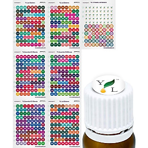 Young Living Essential Oil Labels Bottle Cap Stickers for YL EO Bottles 7 Sheets 616 Lid Stickers for Aromatherapy Containers YoungLiving Lid Stickers by Got Oil Supplies