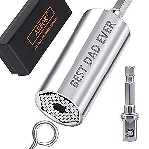 Dad Christmas Gifts from Daughter Son Unique for Dad, Best Dad Ever - Universal Socket Tools for Dad, Father Men Gifts for Dad Gifts for Christmas, Dad Birthday Gift from Kids, Super Socket (7-19mm)