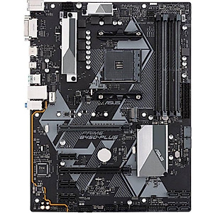 Asus Prime B450-Plus Motherboard Socket AM4 (ATX, AMD AM4, DDR4 Memory, Native M.2, USB 3.1 Gen 2)