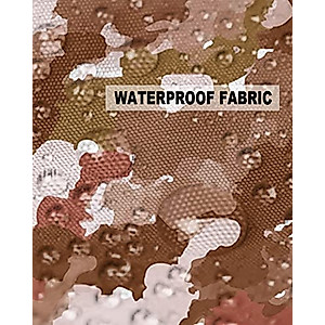 Funnywall88 Waterproof Throw Pillow Covers Set of 2 Camouflage Netting Camo Couch Pillow Cases Outdoor Sofa Cushion Cover Home Decor for Bed Living Room, 20" x 12"