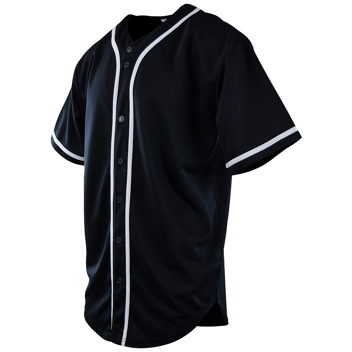 ChoiceApparel Mens Baseball Team Jerseys (Large, 077-Black)