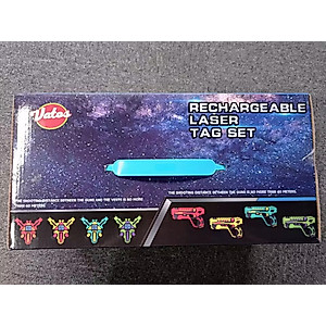 VATOS Rechargeable Real time Data SYNC Laser Tag Gun Set - 2.4GHz Infrared Laser Tag of 4 Gun 4 Vest with Glowing Light, Lazer Tag Game for Kids Adults, Family Group Activity for Boys Girls Age 6-12