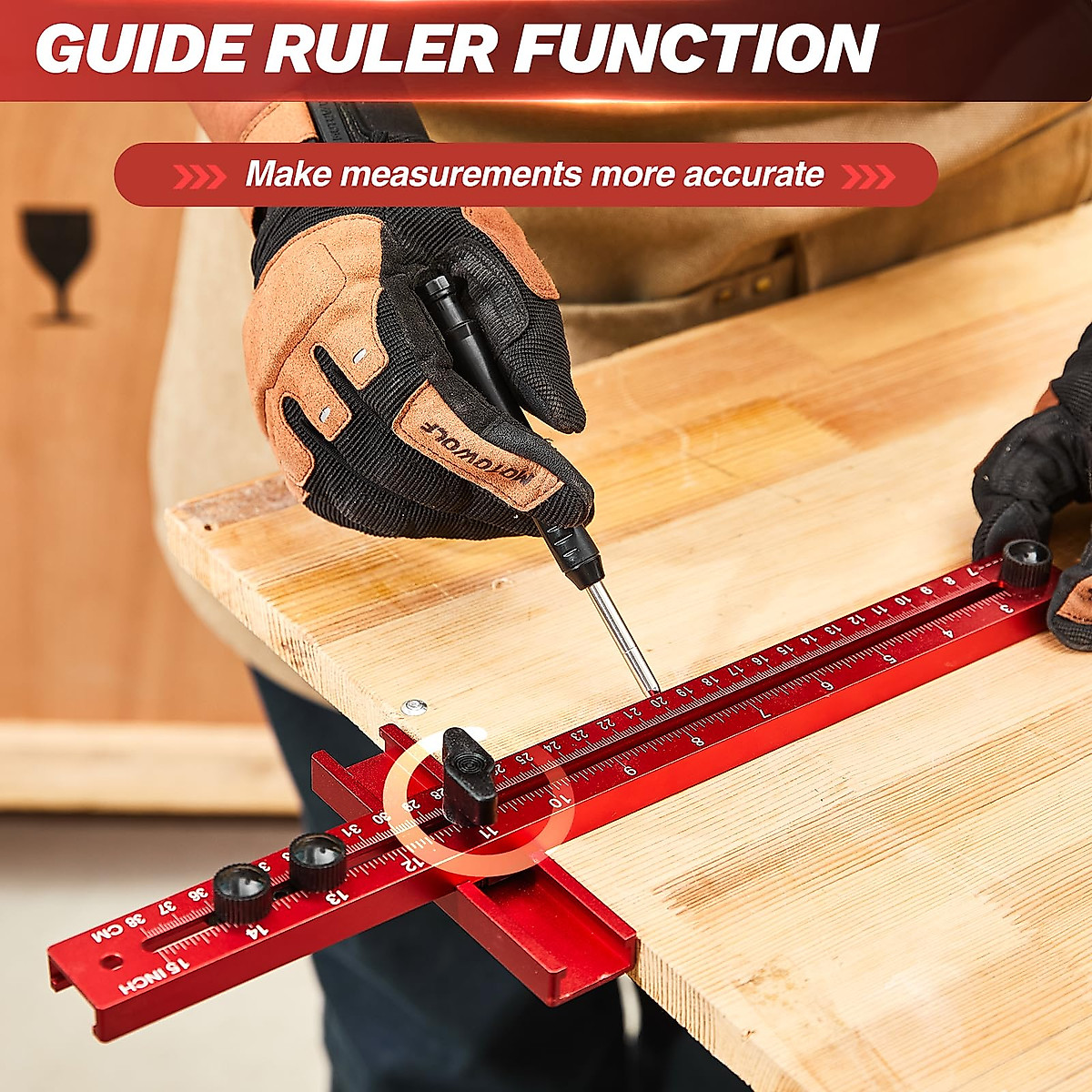 Saker New 4 in 1 Router Milling Groove Bracket|Cabinet Hardware Jig with Automatic Center Punch|Router Milling Groove Bracket Advantages|Router Guides for Woodworking