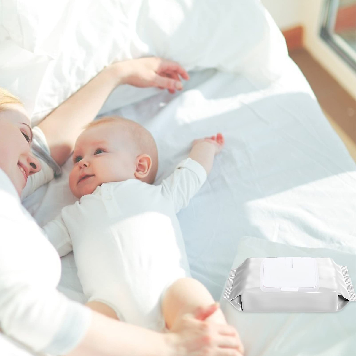 Warmer USB Wet Tissue Heating Box Diaper Wipe Warmer Dispenser Household Heating Machine, 15X12 cm