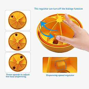 Monotre Dog Treat Ball, Dog Food Puzzle Slow Feeder Interactive Squeaky Mental Stimulation Toys, Dog& Cat Treat Dispenser Puzzle Toys Active Rolling Balls for Medium/Large Dog Breeds