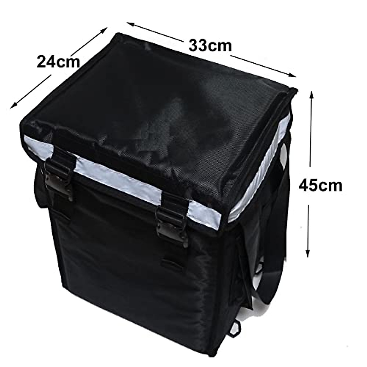 PK-34V: Small Food Delivery Backpack for Hot and Cold 13" L x 9" W x 18" H, Beverage Delivery Carrier, Drinking/Coffee Take Out Delivery Box, Thermal Bags, Top Loading