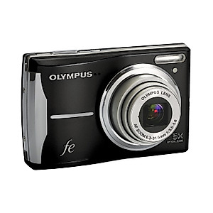 OM SYSTEM OLYMPUS FE-46 12MP Digital Camera with 5x Optical Zoom and 2.7 inch LCD (Pearl Black)
