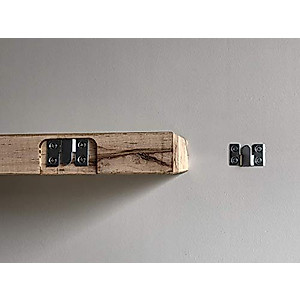 Urban Legacy Modern Hardwood Floating Accent Shelves | Set of 2 | Wormy Maple | Furniture Grade Clear Coat | Amish Handcrafted, Lancaster, PA (48" x 7" x 2")