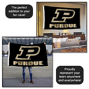 College Flags & Banners Co. Purdue Boilermakers Slant P Flag