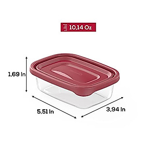 Plasvale Food Storage Containers with Lids, Freezer, Microwave and Dishwasher Safe - BPA Free - 10.14 oz (8-Pieces Set, White, Model 3)