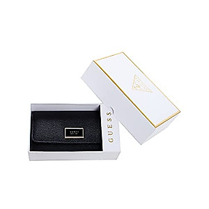 GUESS Women's Pish Posh Black Logo Slim Wallet Clutch Bag With Gift Box