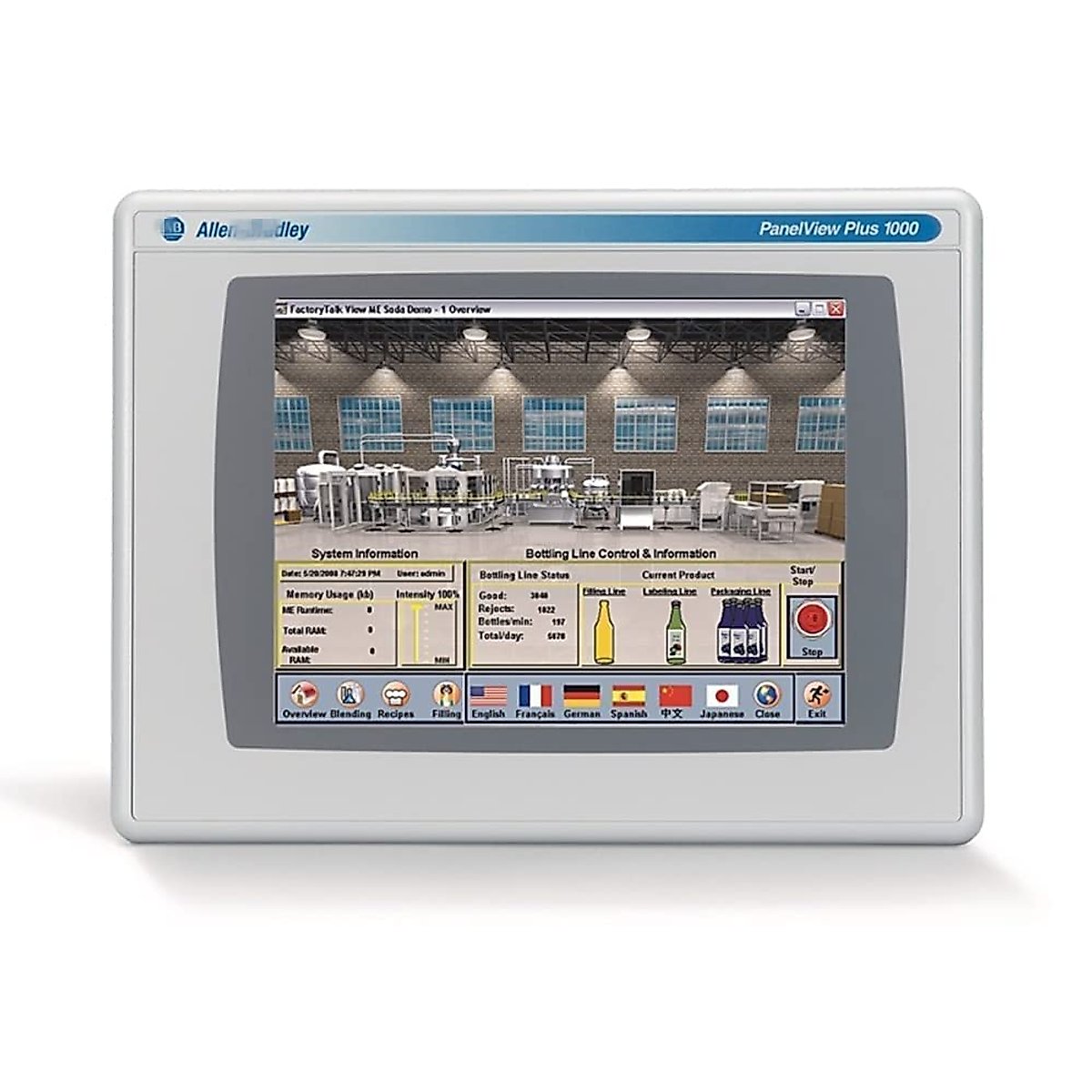 2711P-T10C4D2 PanelView Plus 1000 2711P-T10C4D2 Touch Panel Sealed in Box One Year Warranty