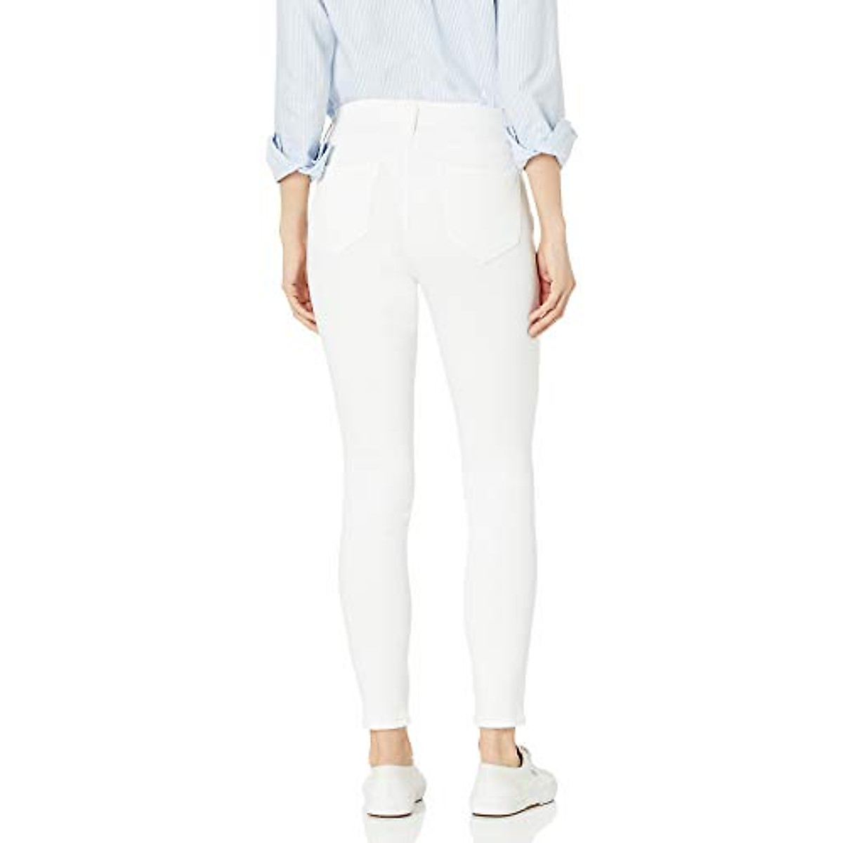 Amazon Essentials Women's Pull-On Knit Jegging (Available in Plus Size), White, Large