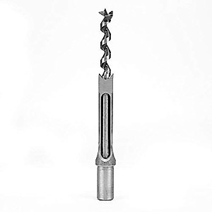 Marhynchus Carbon Steel Square Hole Saw Auger Drill Bit Mortising Chisel Woodworking Tool for Construction Installation(1/2) Power Tool Accessories Woodworking Bits